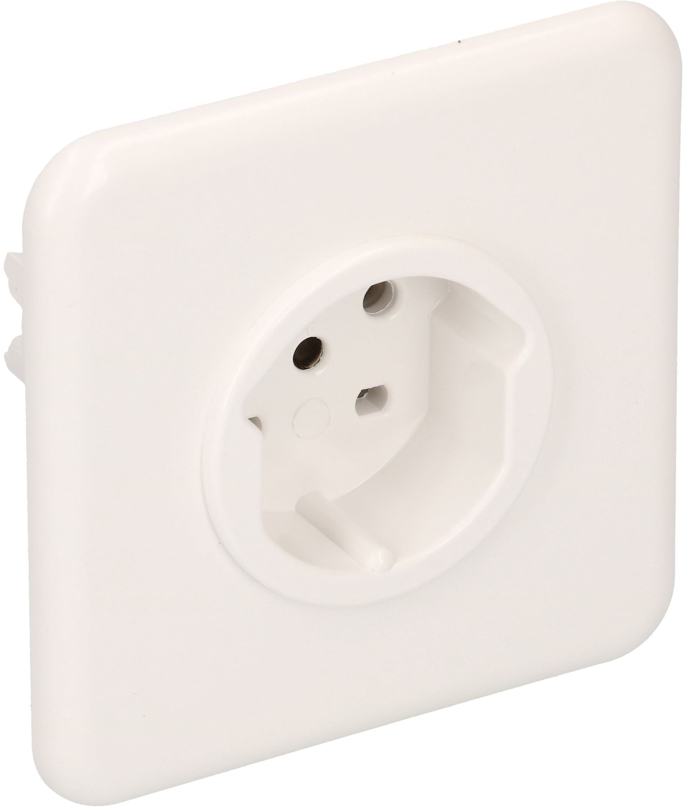 Steckdose 1x Typ 15 Gr.1x1 UP Mica Standard weiss - MAX HAURI AG