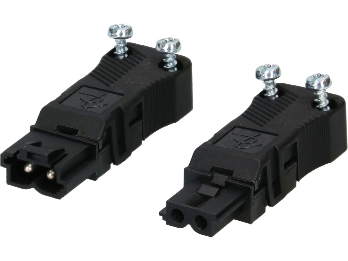 Stecker und Kupplung AC 164 flach 2-pol. 16A/250V IP20 - MAX HAURI AG