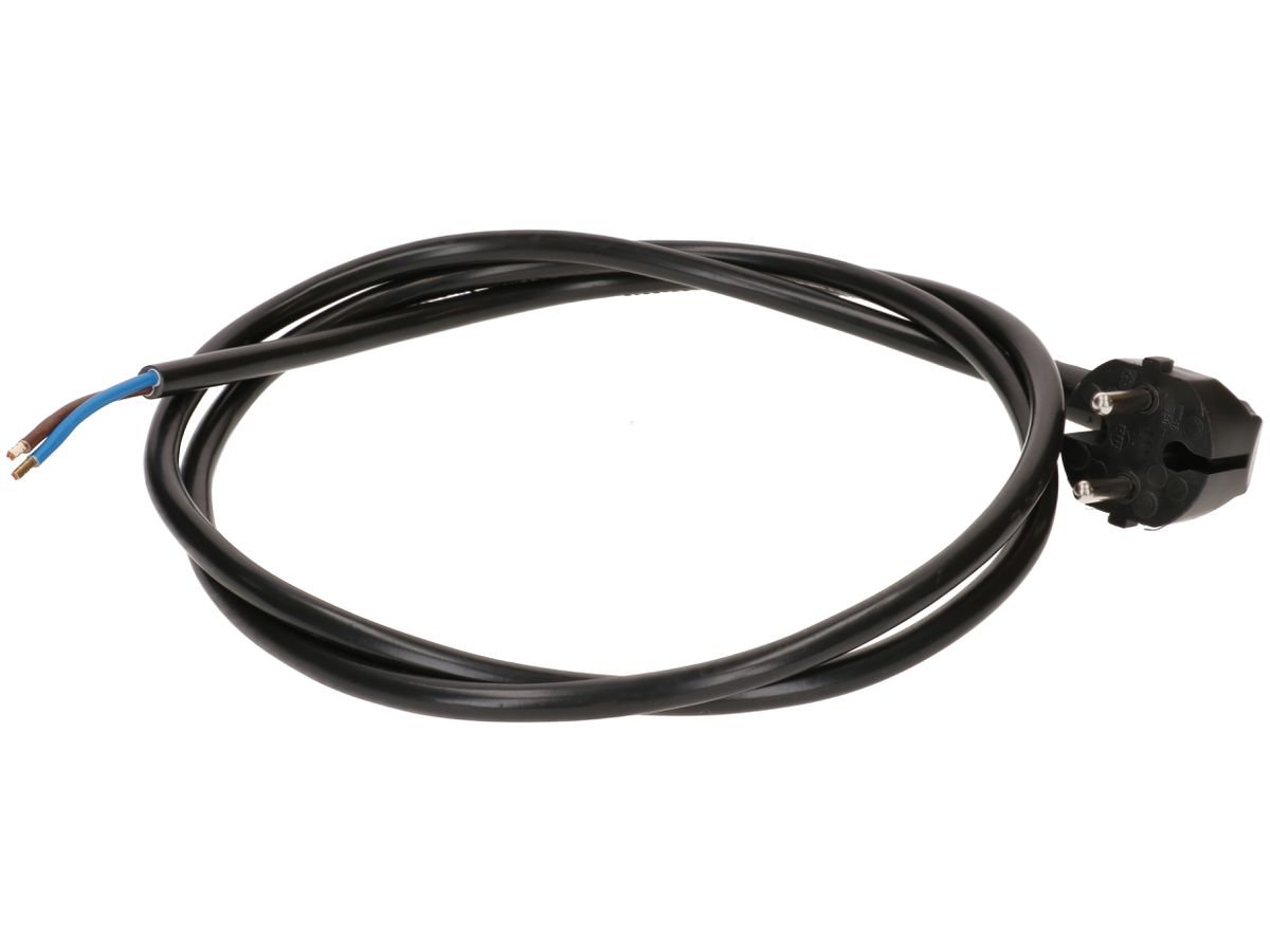 TD-Netzkabel DE H05VV-F2G1.5 1.5m schwarz - MAX HAURI AG