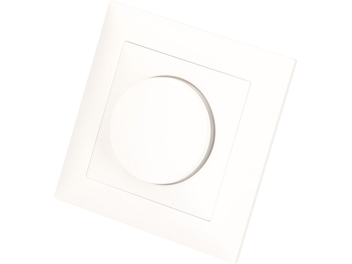 LED-Universal-Drehdimmer blau beleuchtet UP EdizioDue weiss - MAX HAURI AG