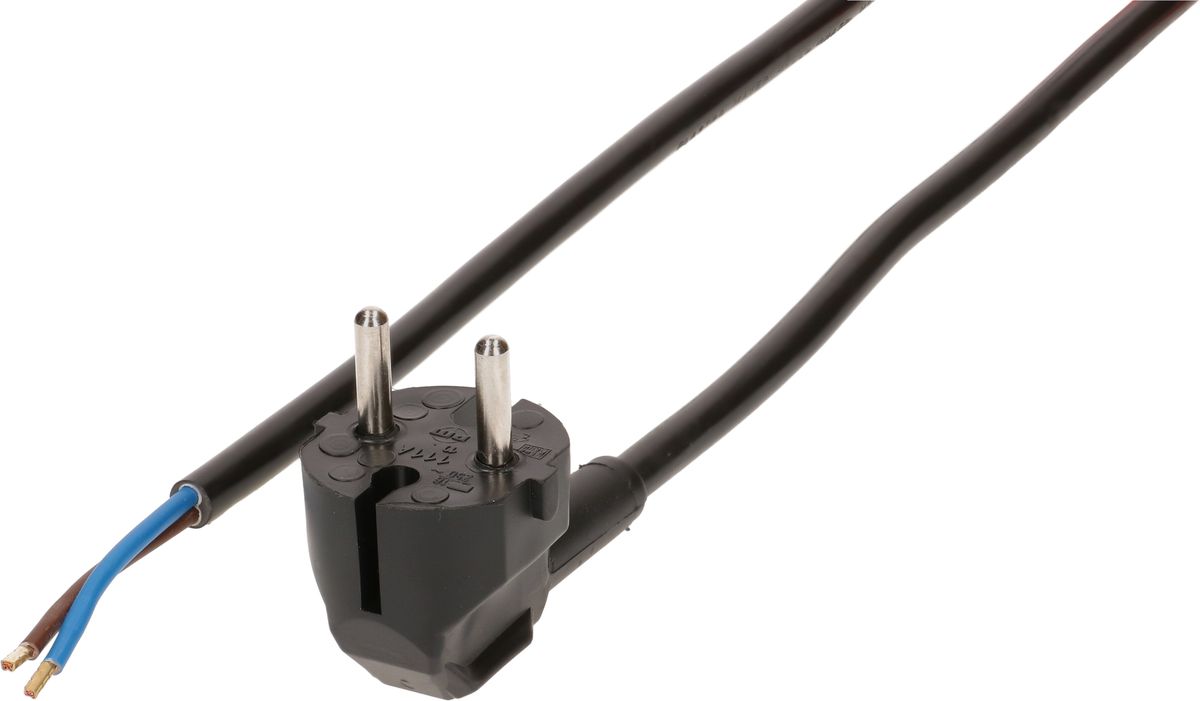 TD-Netzkabel DE H05VV-F2G1.5 1.5m schwarz - MAX HAURI AG